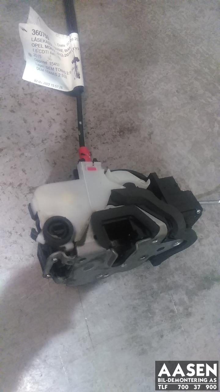 Låsekasse høyre bak til Opel Mokka, 2012-2016 (Type I, Fase 1 ...
