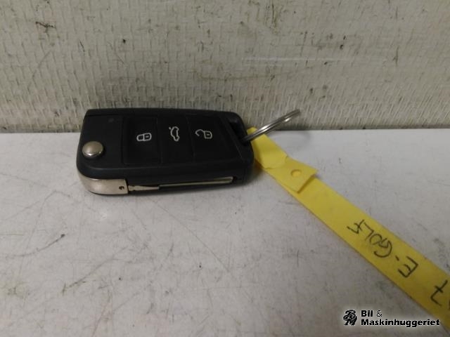 Nøkkel til VW e-Golf, 2014-2017 (Fase 1) (5G0959752BA INF|5G0959752DG ...