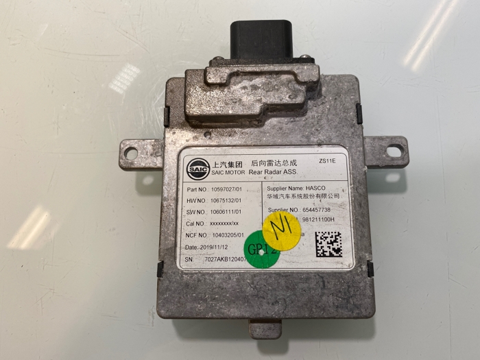 Sensor radar til MG ZS EV, 2019-2021 (Type I, Fase 1) (NO PART ID ...